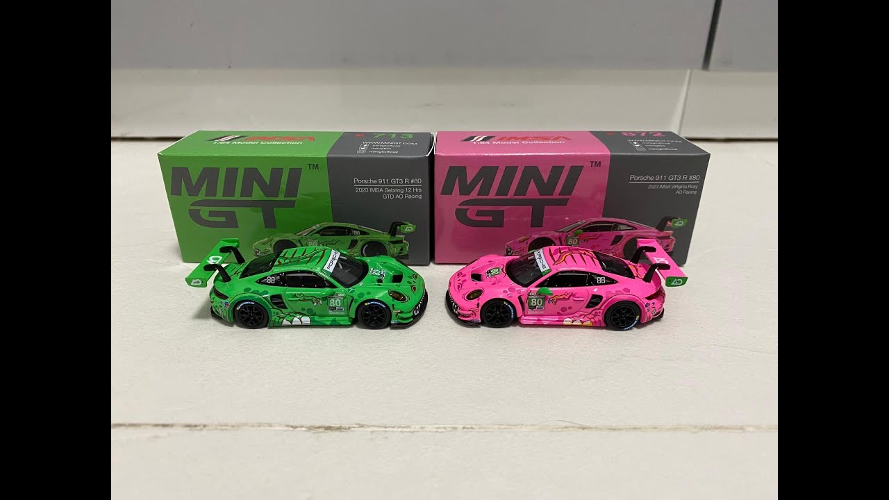 MINI GT 1/64 Porsche 911 GT3 R Roxy & Rexy IMSA AO Racing Review ...