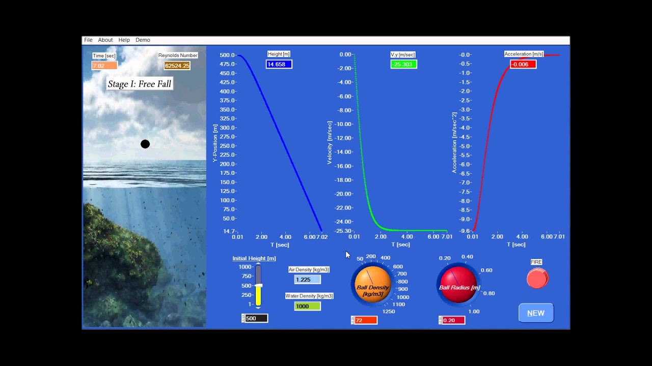 Free Falling Simulation - YouTube