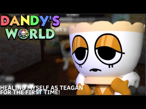 Healing myself as Teagan for the first time in Roblox Dandy’s world ...