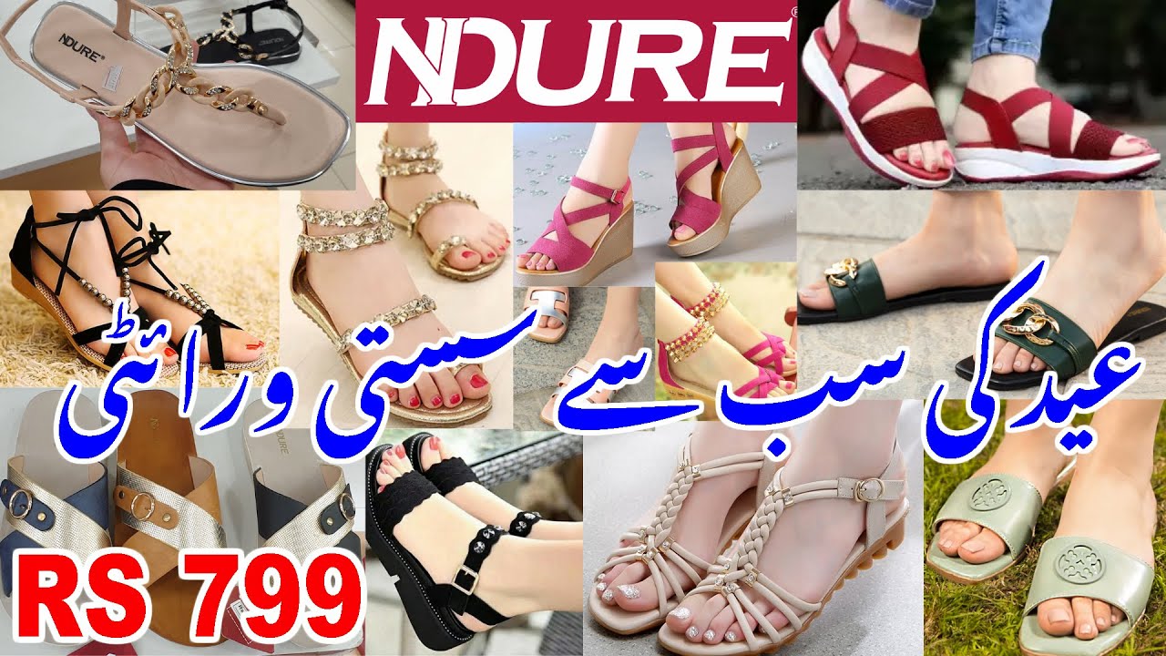 Ndure Shoes Eid Collection || Very Low Prices || Sandals, Heels ...