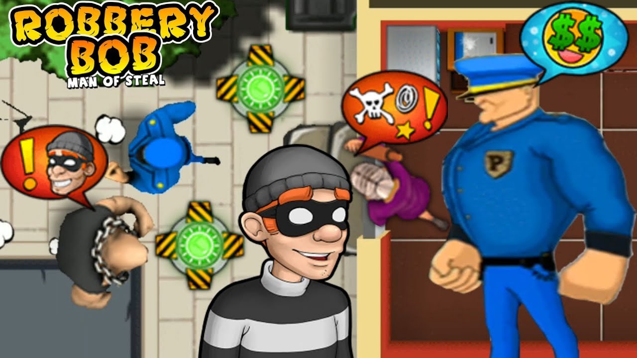 Robbery Bob Cosplay Blue Guard Character Gameplay BG25 - YouTube