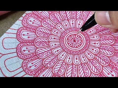 Mandala Art Tutorial for Beginners | Full page Mini Mandala | Mandala Pattern #mandalaart # ...