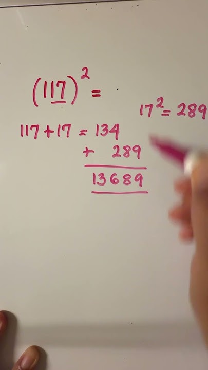 Do you know this method of squaring 3-digit number? - YouTube