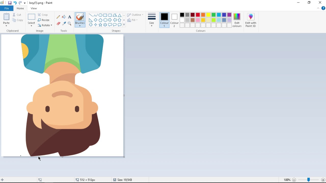 ED#21 - PENGENALAN MICROSOFT PAINT - ROTATE AND FLIP - YouTube