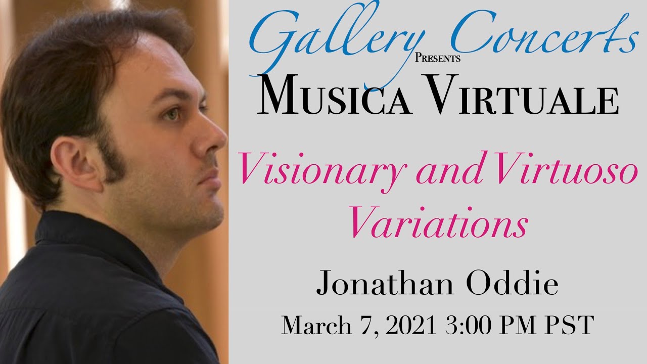 Trailer: Jonathan Oddie in Gallery Concerts' Musica Virtuale! - YouTube