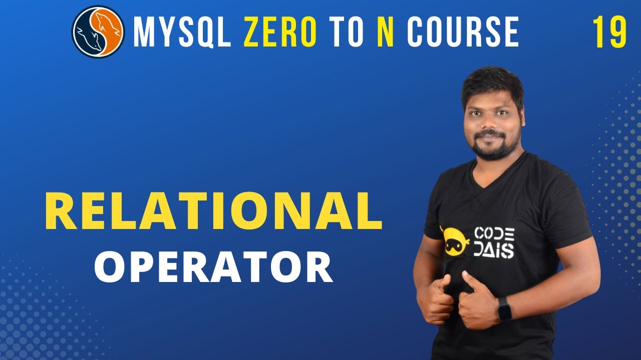 πββοΈ Relational Operator In Mysql Mysql By Surendra Youtube