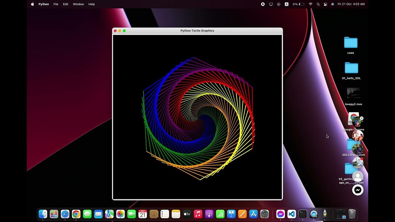 Python turtle code programming - YouTube