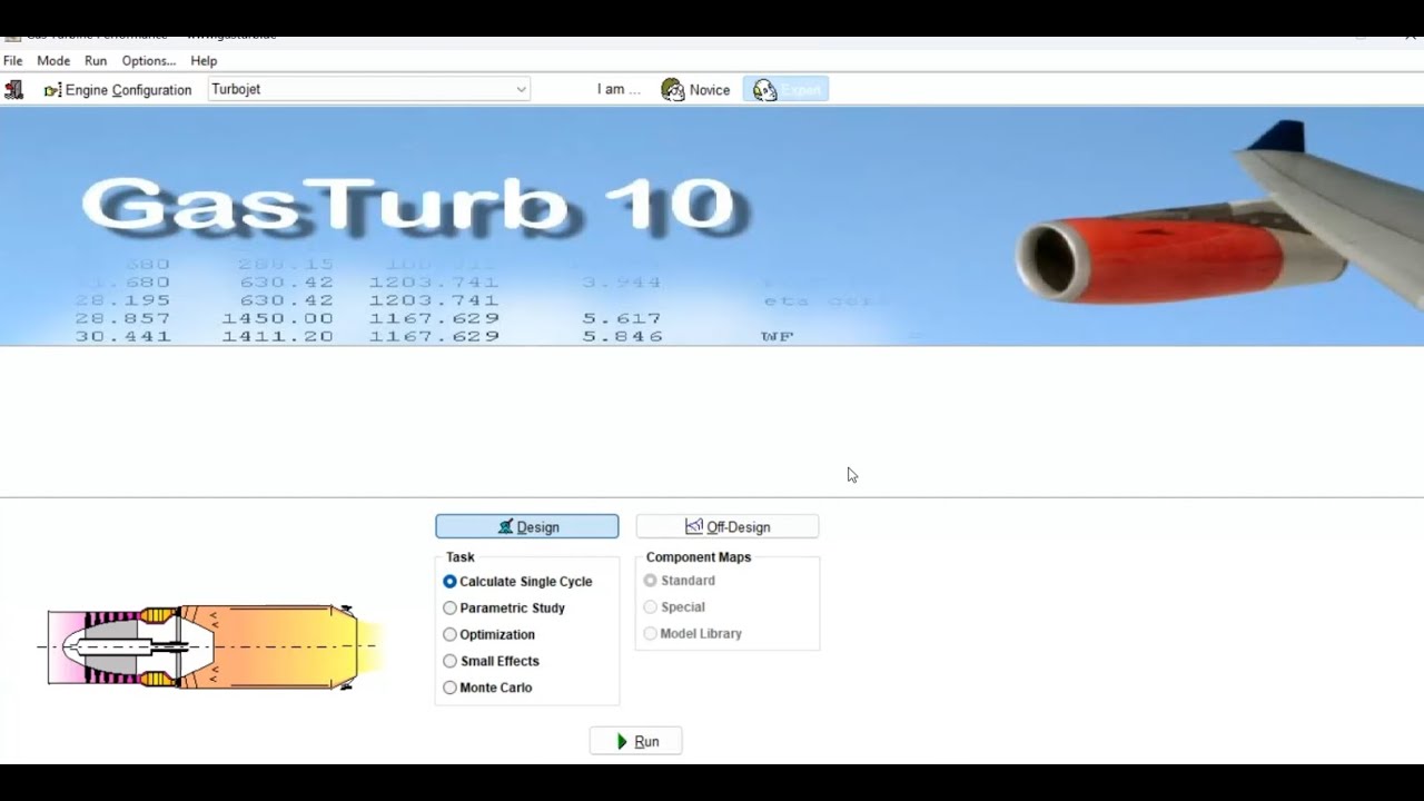 Gasturb - Turbojet Engine On-Design Analysis-1 #gasturbine #turbojet ...