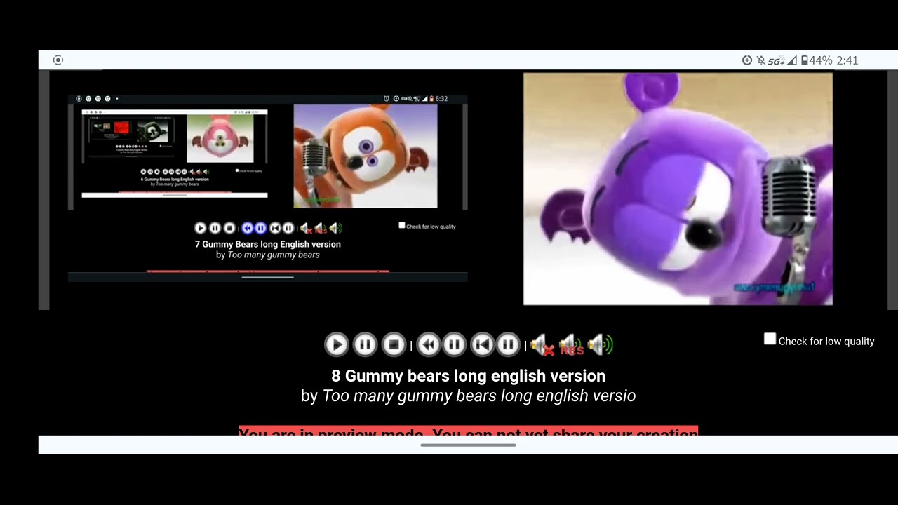 8 Gummy bears long English Version - YouTube