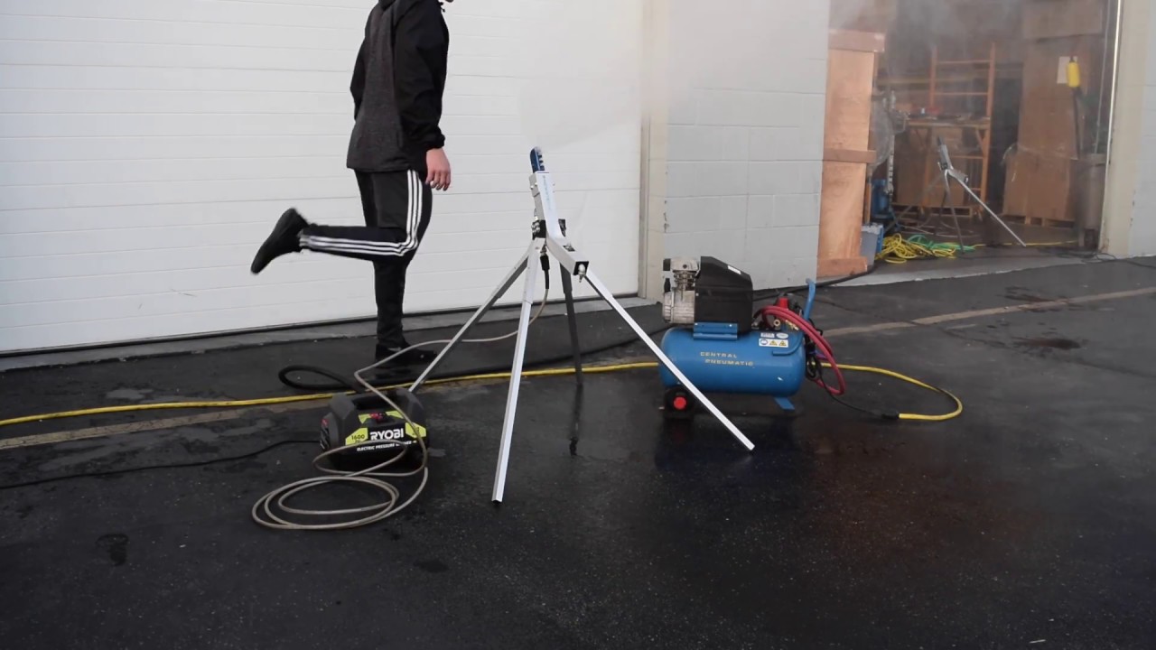 How to Set-up Your Backyard Snowstorm Snowgun - Snow Spider Snow Gun ...