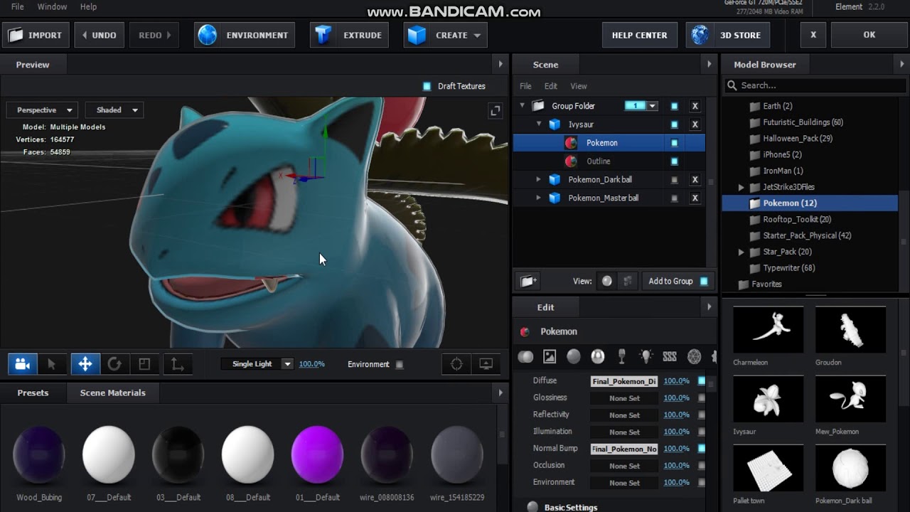 Pokemon in After Effects using Element 3D V2.2 - YouTube
