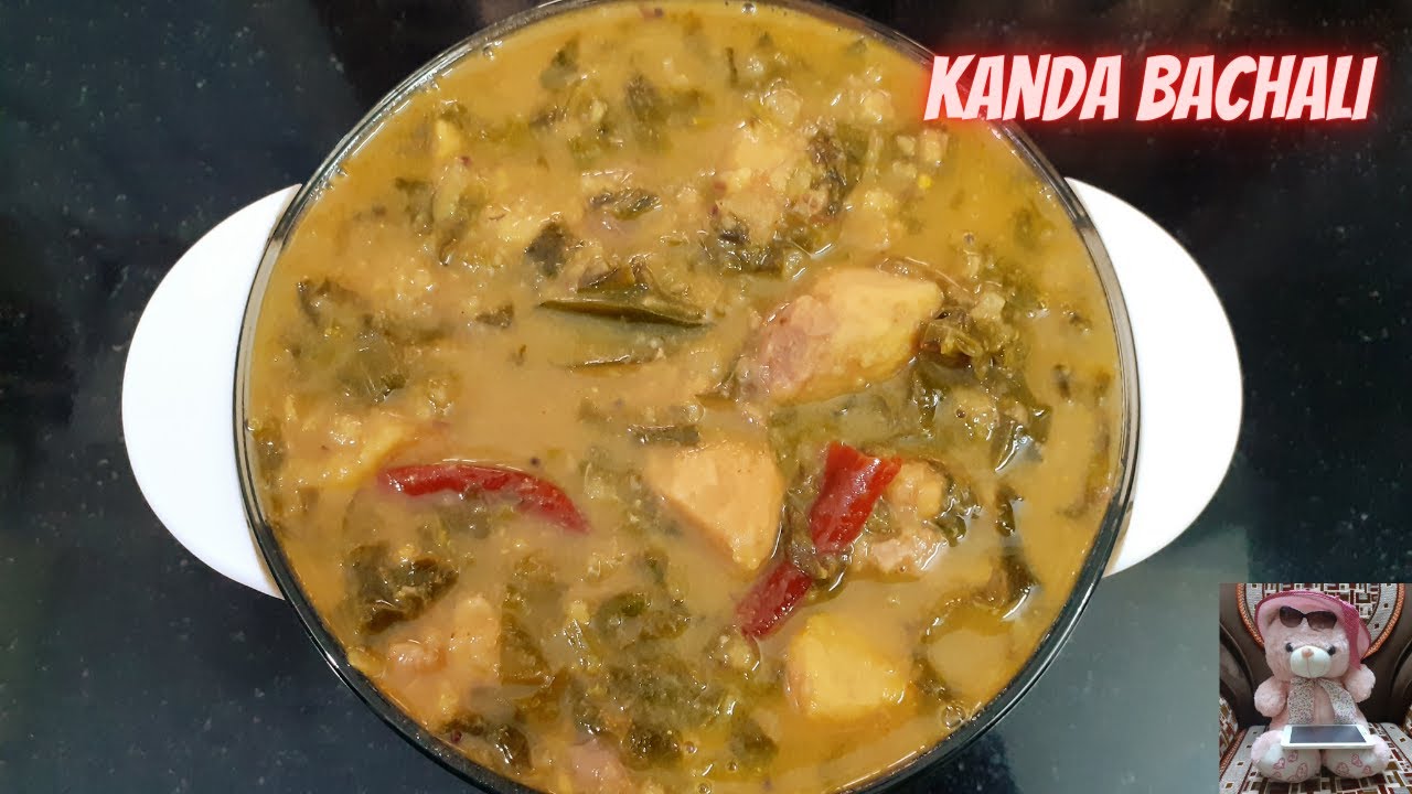 Kanda Bachali Kura | Elephant Foot with Malabar Spinach Curry | Sarada ...