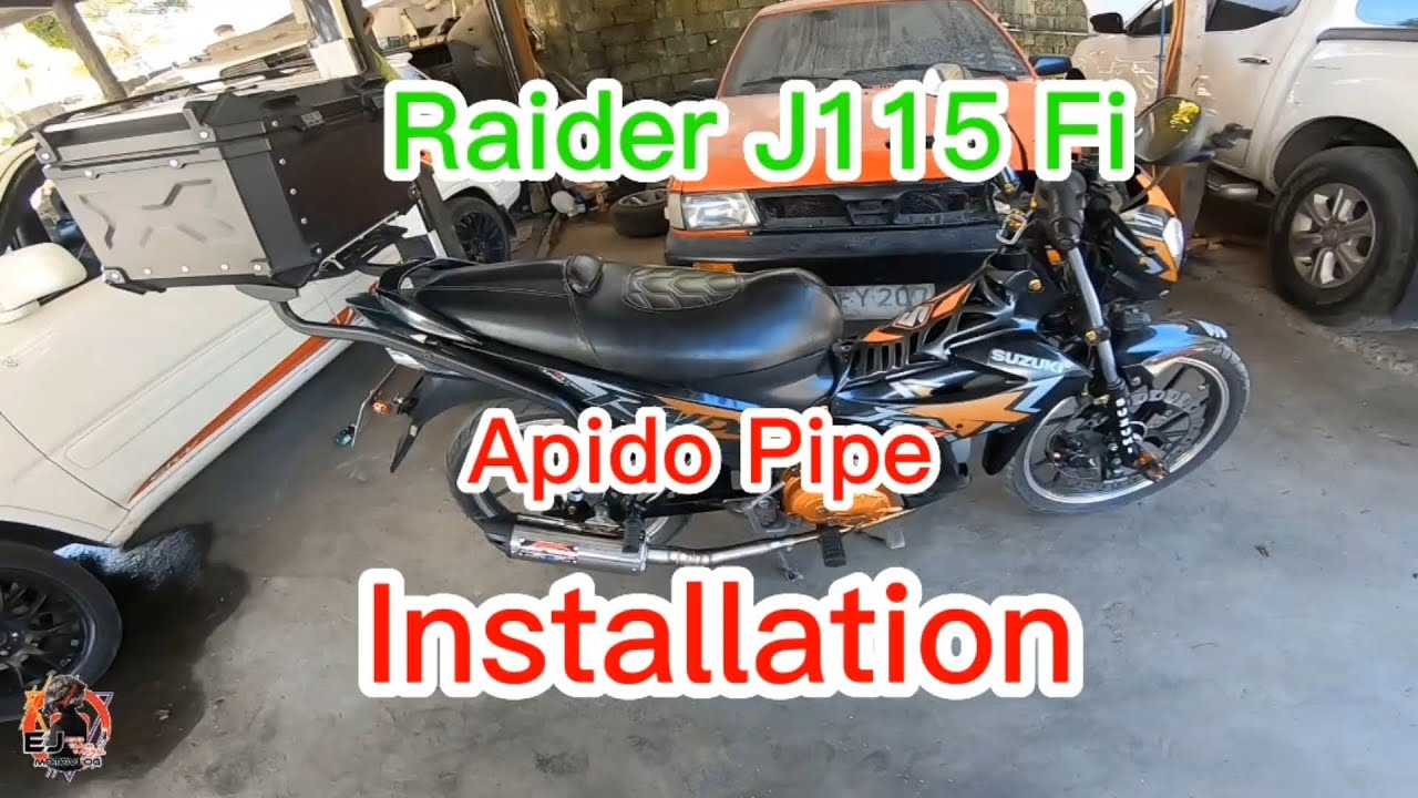Apido Pipe Unboxing and Installation For Raider J 115 FI - YouTube