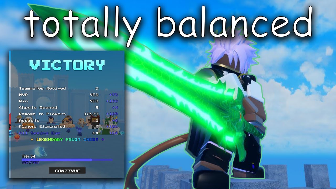 [GPO] Kraken Greatsword is a Balanced Weapon - YouTube