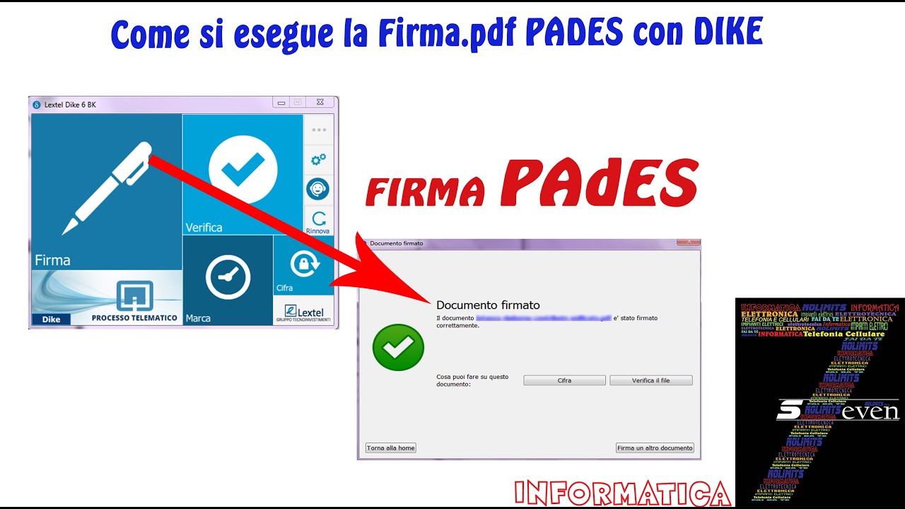 Come si esegue la Firma pdf PADES con DIKE - YouTube