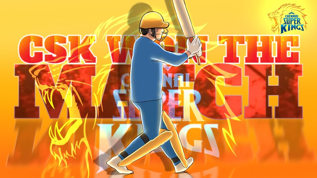 DHONI ANIMATION FT. |IPL | CSK WON THE MATCH|COME BACK| FAN MADE ...