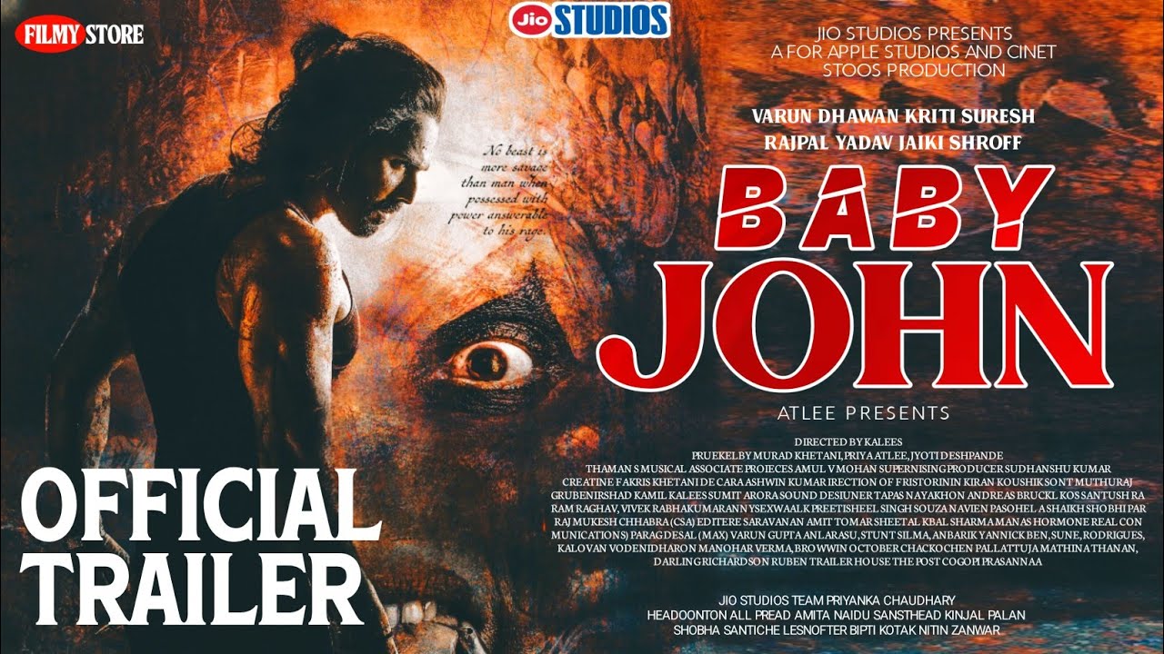 Official Trailer | Baby John | Atlee | Varun Dhawan Kriti Suresh | Baby ...