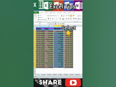 Interview question day month & year in Excel #excel #msofficegyan #tips #interview #computer # ...