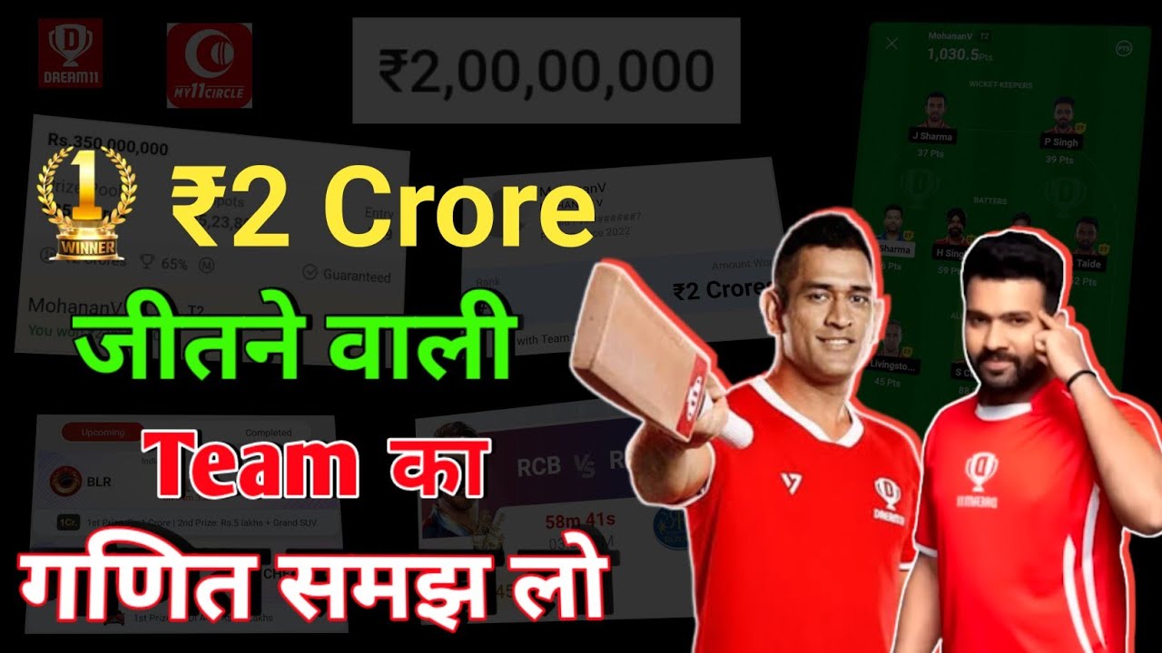 How to Create a Team to Rank 1st in Mega Contests in Dream11 - YouTube