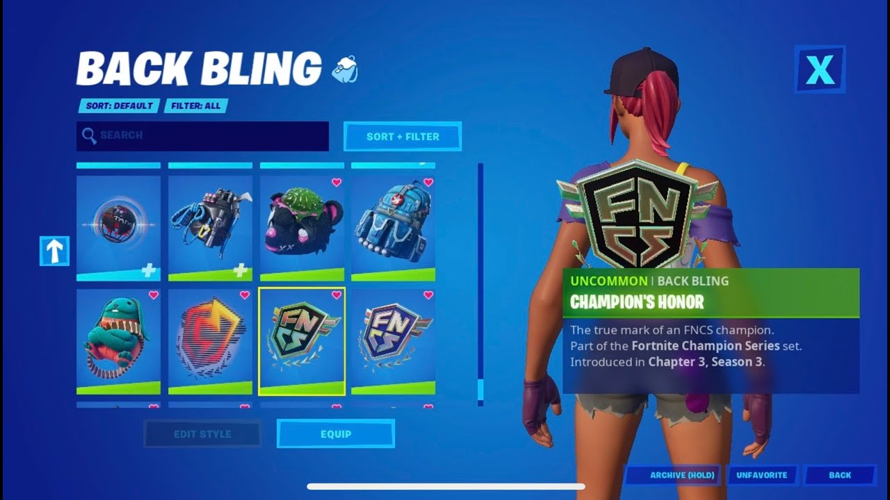 How To Get The FNCS Backbling For Season 3! (Not In Item Shop) - YouTube