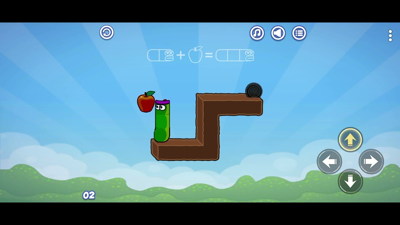 How to complete apple worm level 2 - YouTube