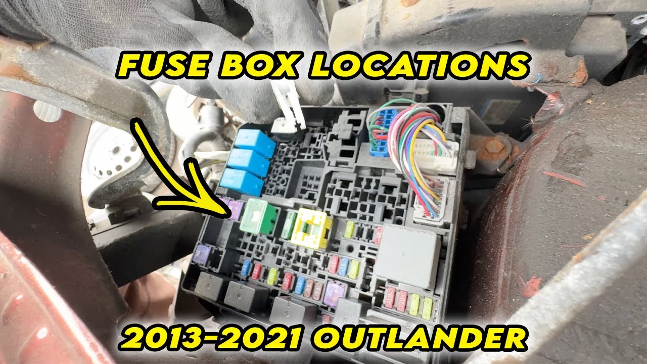 2013-2021 Mitsubishi Outlander : Fuse Box Location - YouTube