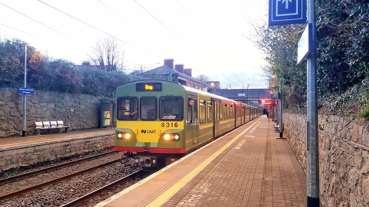 On-board Ride on a 8300 class dart train 8316 from Tara Street~Pearse ...