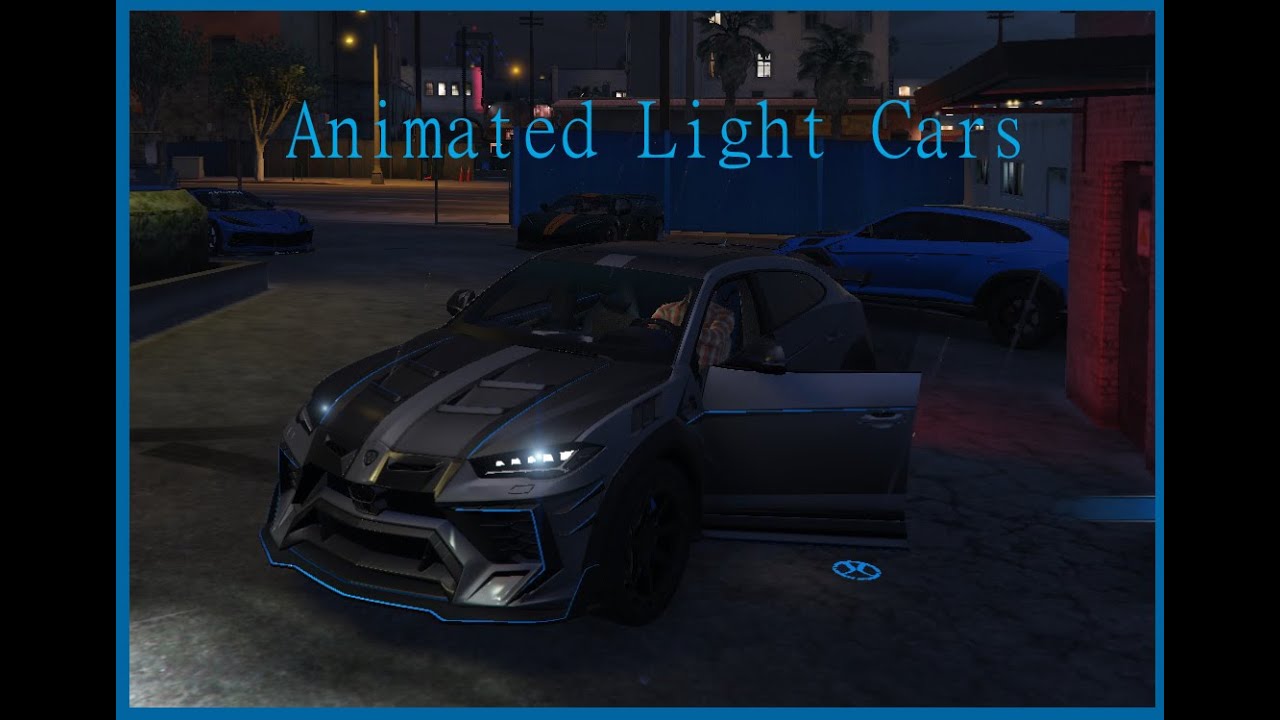 GTA 5 Animated Light Cars FiveM 8 Cars - YouTube