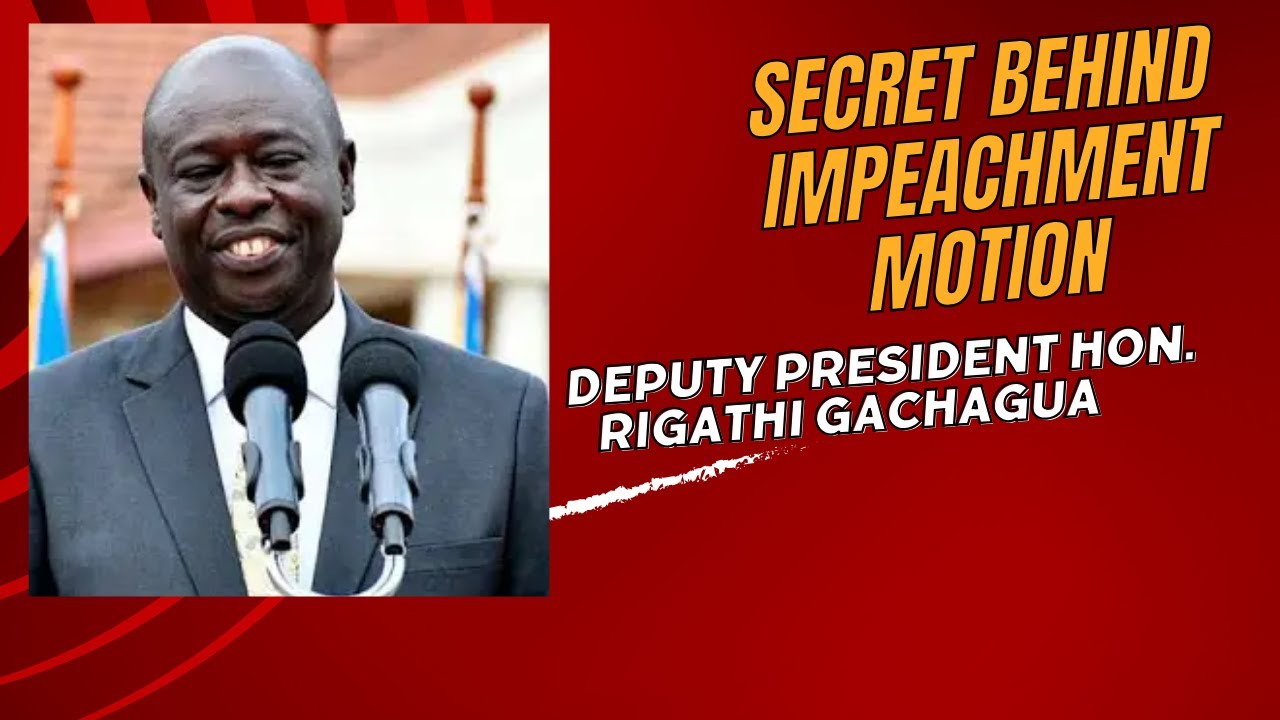 Secret behind Impeachment motion | Secretsinmediaindustry | Deputy ...