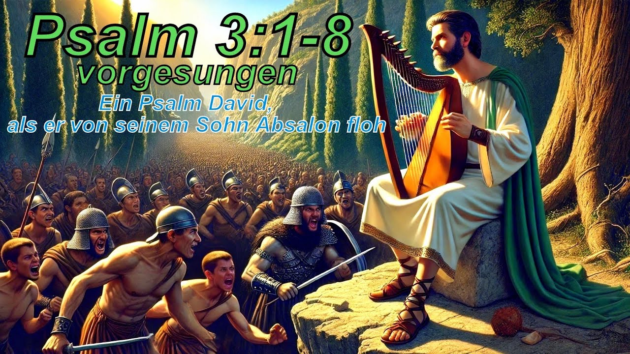 🐟 Psalm 3 Vers 1 bis 8 vorgesungen. Von Jahwe ist die Rettung; dein ...