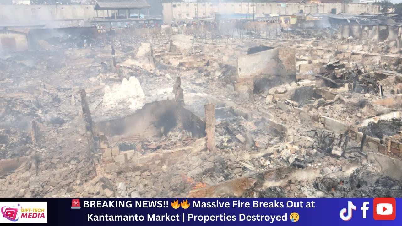 🚨 BREAKING NEWS!! 🔥🔥 Massive Fire Breaks Out at Kantamanto Market ...