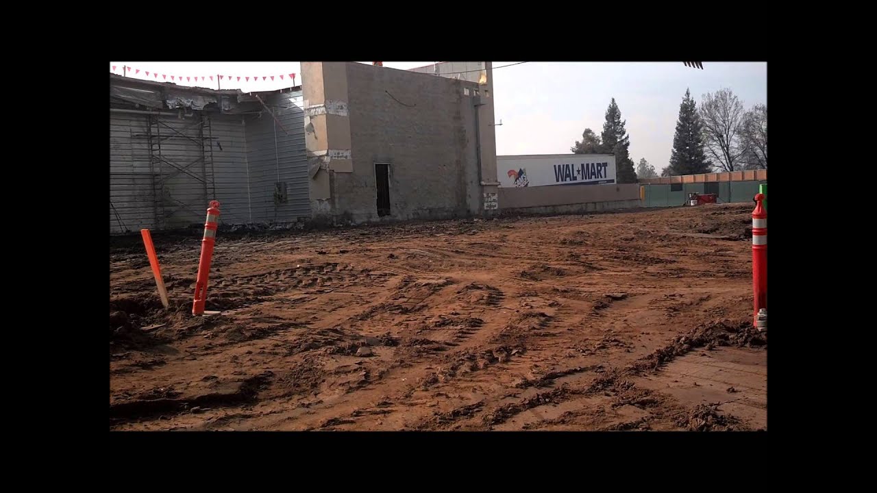 Housley Demolition Wal-Mart Exterior Wall Drop - YouTube