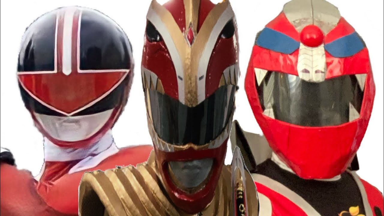 All Three Red Rangers (Chrono Ranger Challenge) - YouTube