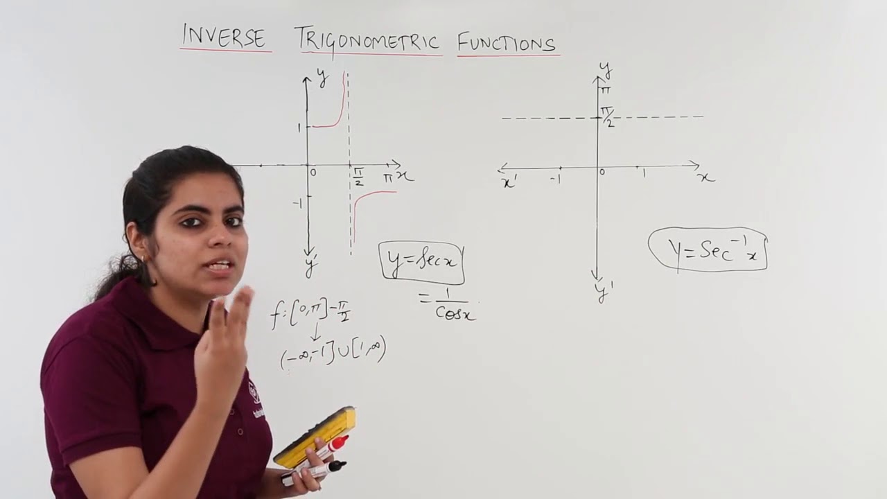Class 12th Graph Of Sec Inverse X Trigonometric Function