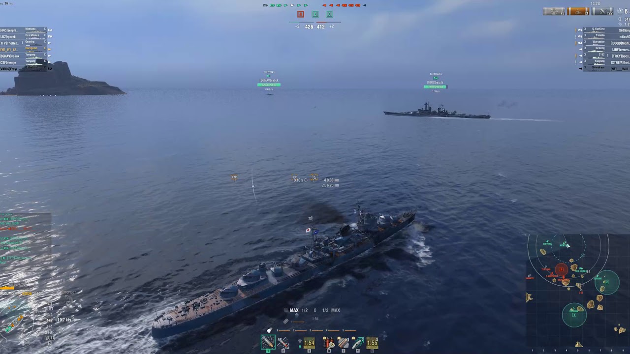 World of Warships - Ranking - Harugumo - 1 Kill - 117k dmg - YouTube