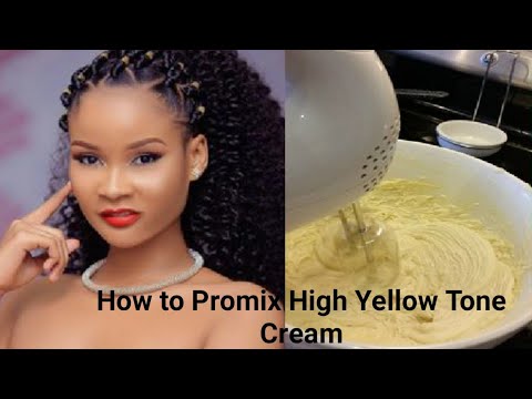 How to Promix High Yellow Tone Cream/Latino Whitening milk - YouTube