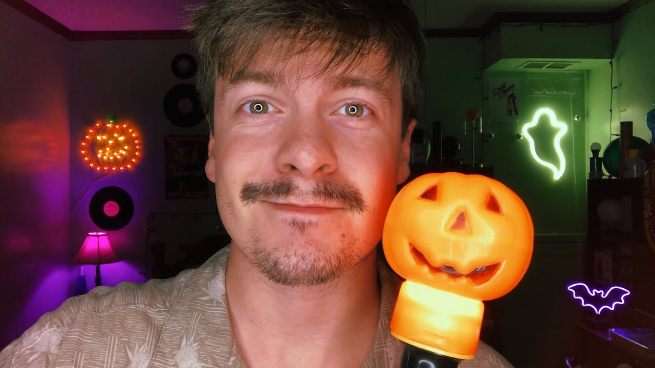 [ASMR] Light Triggers with Pumpkin Light 3 | Visual ASMR Triggers - YouTube