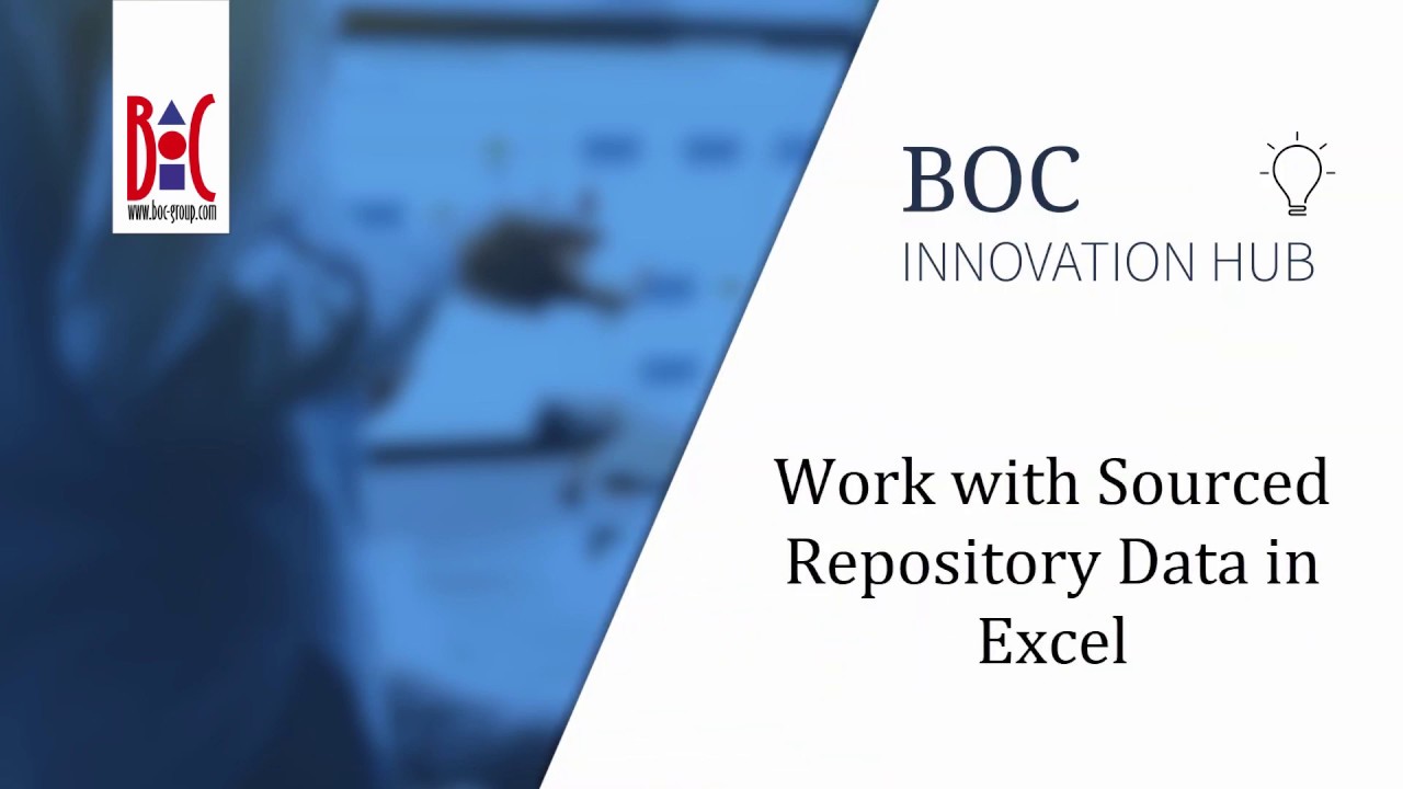 Work with Sourced Repository Data in Excel - Innovation Preview - YouTube