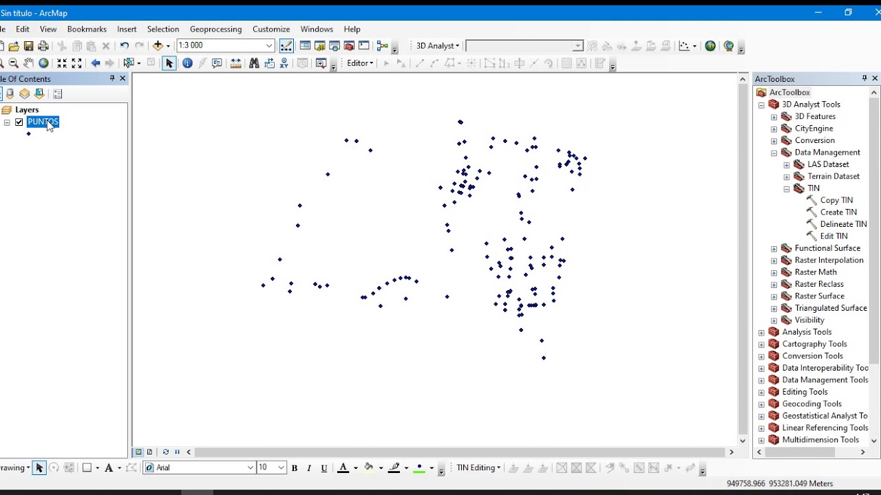 01 SUBIR PUNTOS Y CREAR SHAPEFILE- ARC_GIS - YouTube