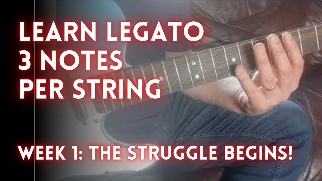 Learn Legato 3 notes per string. Week 1: The struggle begins! - YouTube