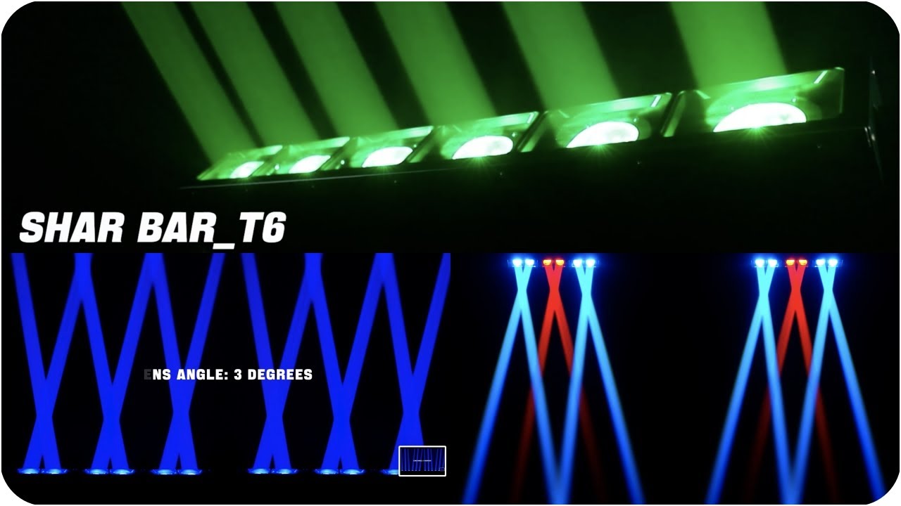 Claypaky SharBar Style 6LEDs 60W RGBW Quad Color Moving Head Beam Light ...