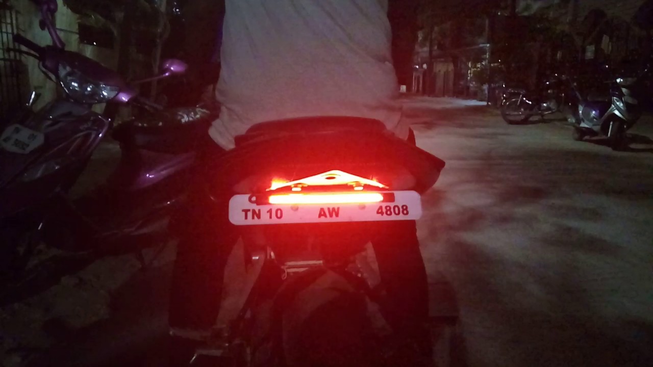 Rs200 modified custom tail lamp - YouTube
