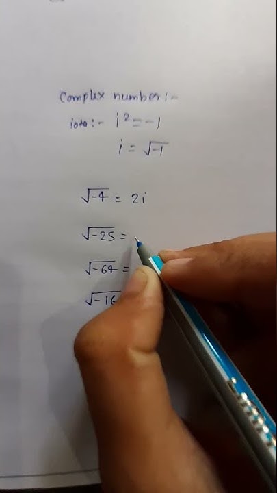 class 11 complex number iota trick - YouTube