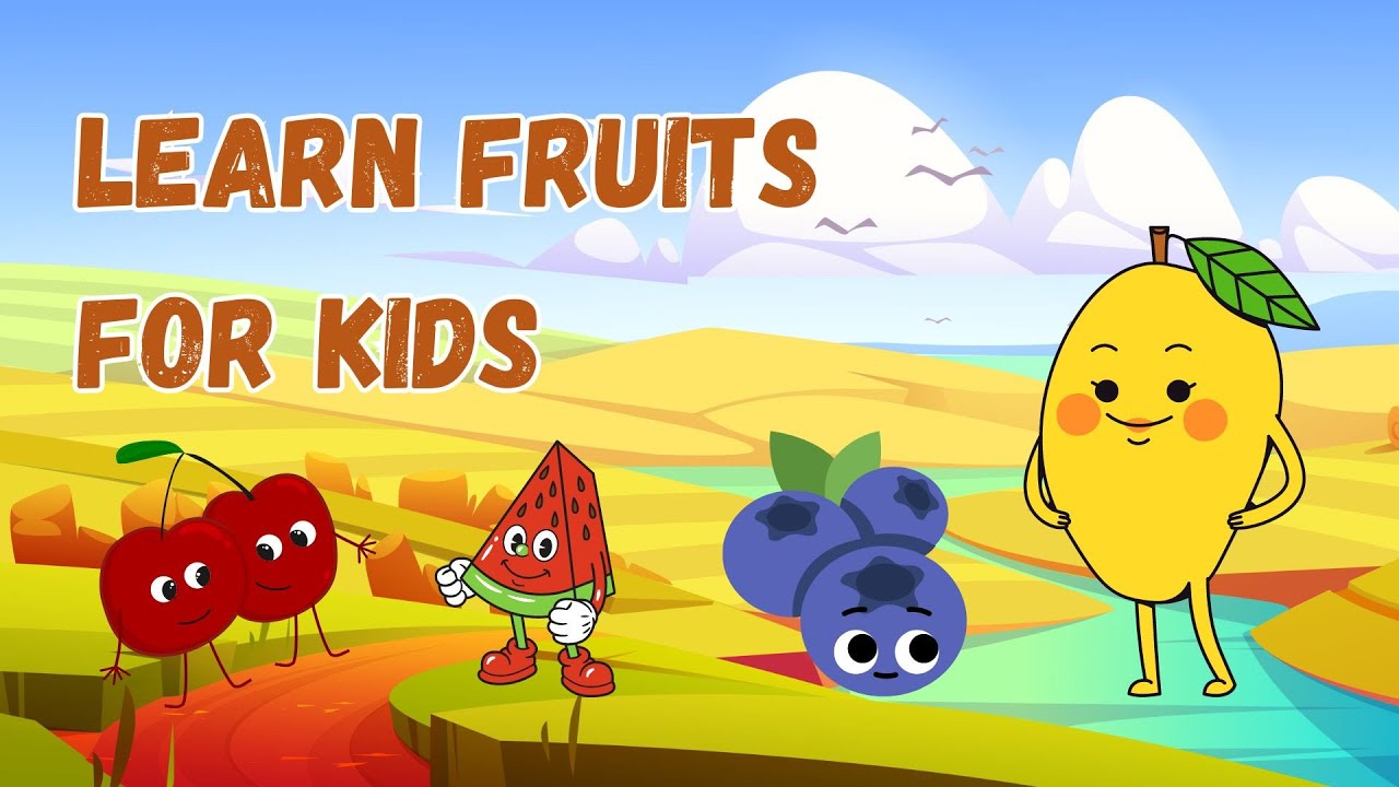 Learn fruits for kids and cute fruits cartoon | Learn English | Learn ...