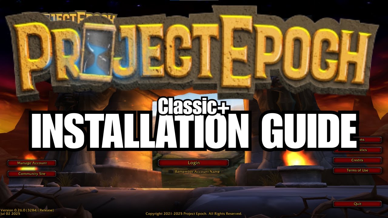 How to Install Project Epoch - Account Creation & Installation Guide for Classic + - YouTube