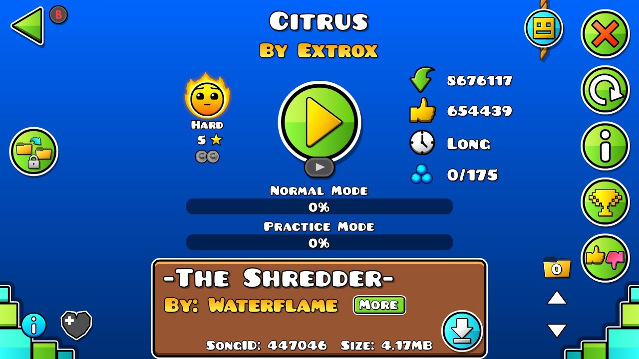 Citrus | By Extrox | Hard | Geometry Dash (GD) - YouTube