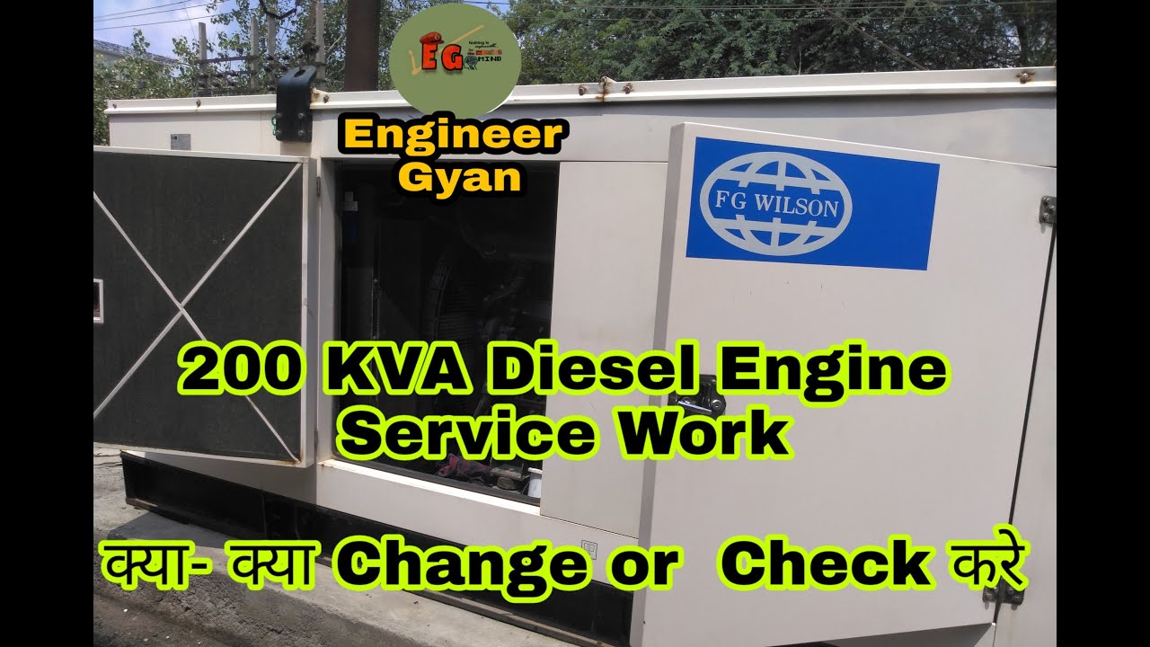 Diesel generator service maintenance ||diesel engine servicing|| - YouTube