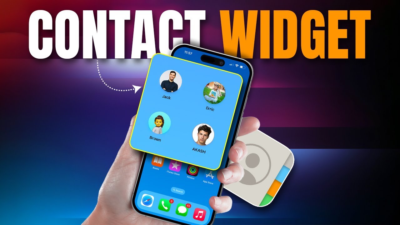 How to Add a Contacts Widget To the Home Screen | Customize iPhone's ...