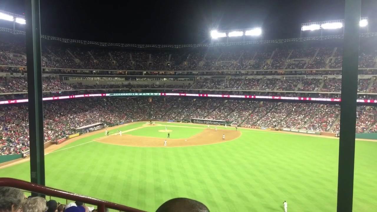 At the Rangers game. Let's go Rangers! - YouTube