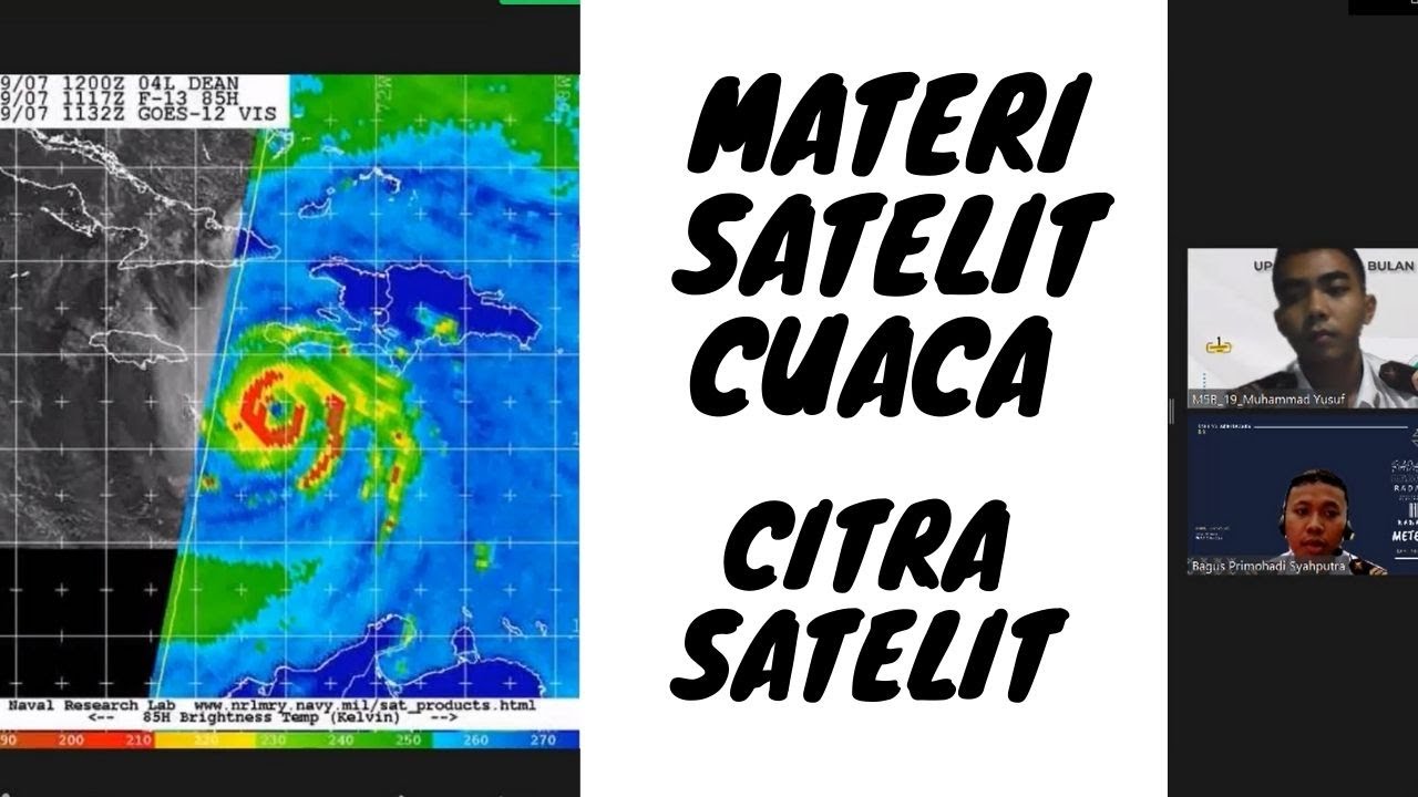 Citra Satelit | Materi Mata Kuliah Satelit Cuaca STMKG - YouTube